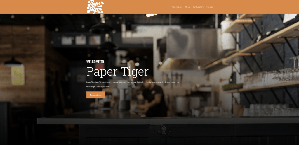 Paper Tiger Restaurant | Hometown Ottawa Marketing & Branding Company ...